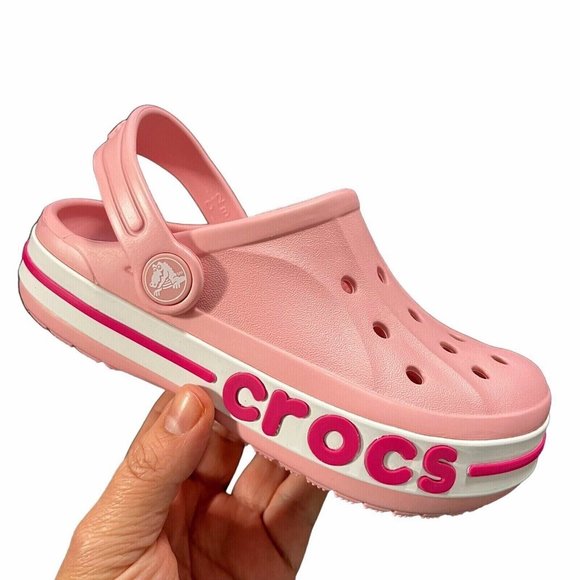 CROCS | Shoes | Crocs Little Girls Clogs Size 3 Pink Water Friendly ...